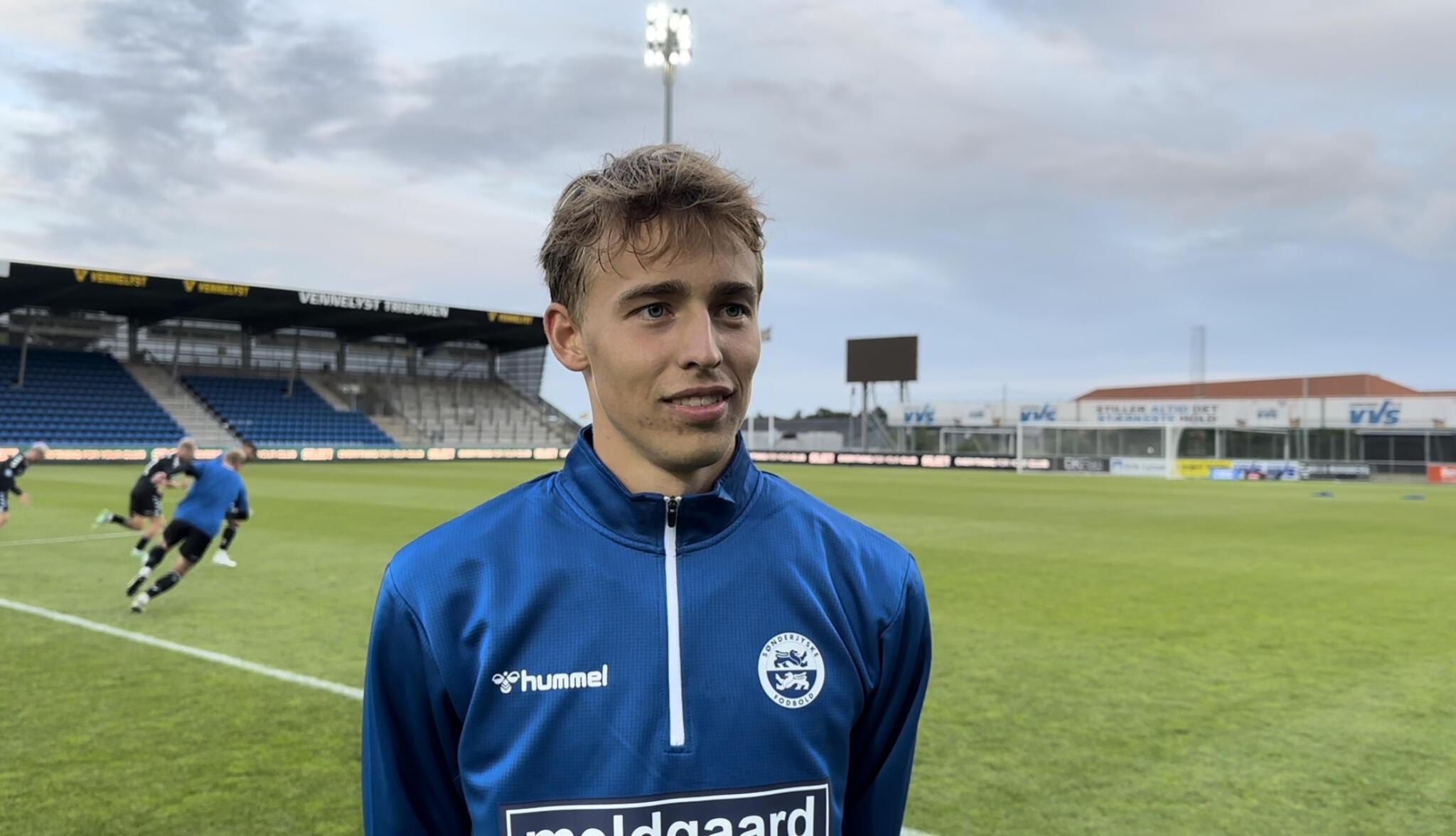 Video: Mads Agger om debut og mål - Sønderjyske Fodbold